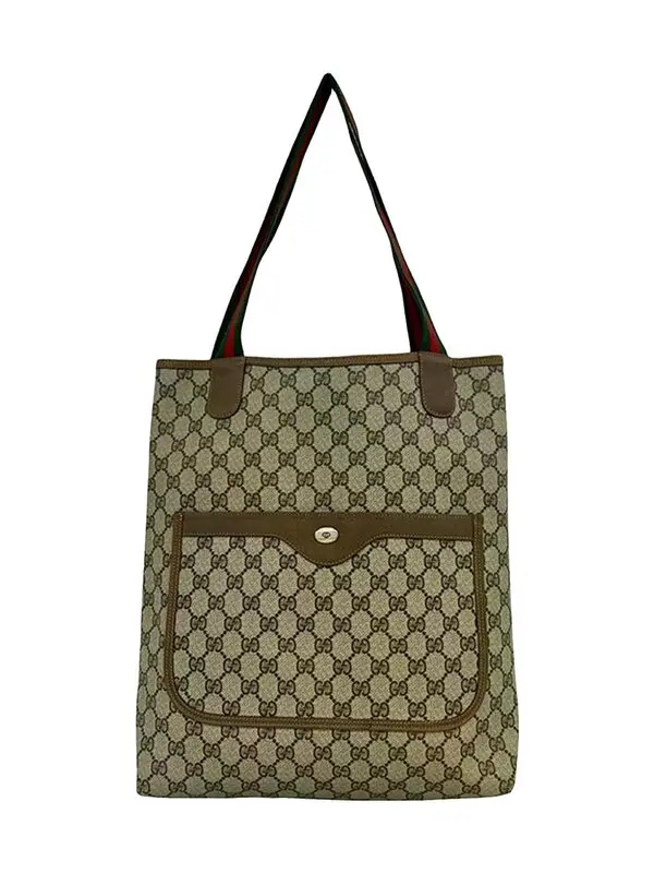 Gucci 20th Century Gg Supreme Web Tote Bag - Neutrals
