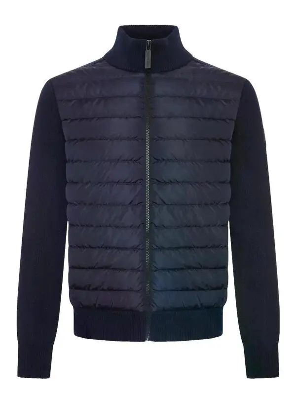 Canada Goose Hybridge Quilted-panel Knit Jacket - Blue