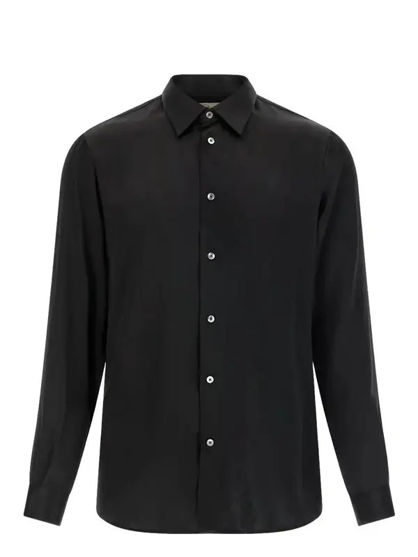 RIVIERA Silk Shirt - Black