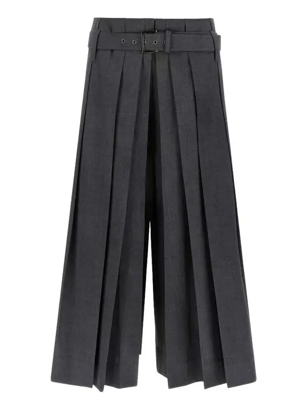 Brunello Cucinelli Pleated Belted Shorts - Grey