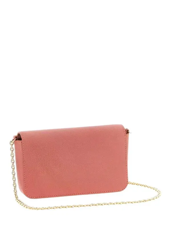 Furla 1927 Grain-finish Leather Crossbody Bag - Pink