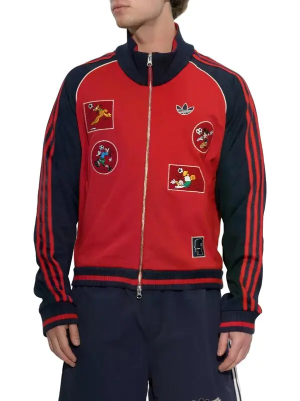Adidas X Disney X Brain Dead Patch-detail Sweatshirt - Red