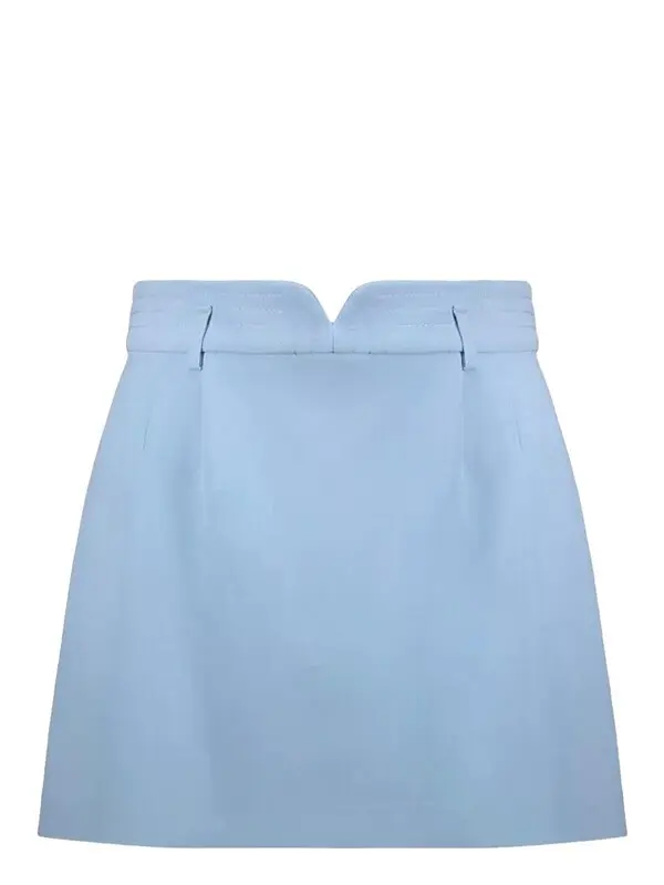 Red Valentino V-cut Belt-loop Skort - Blue