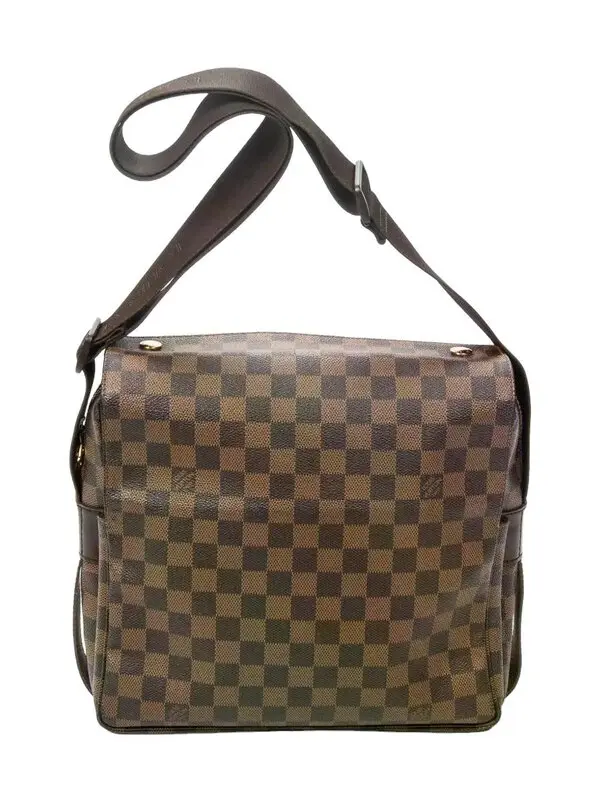 LOUIS VUITTON Naviglio Damier Ebène Shoulder Bag - Brown