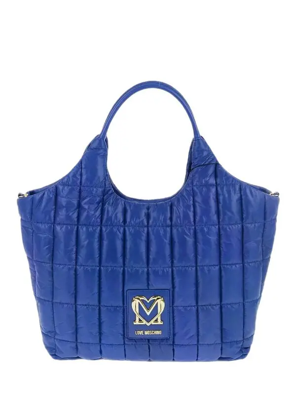 Moschino Logo Patch Tote Bag - Blue