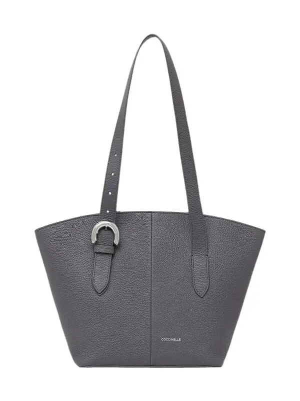 COCCINELLE Pebbled Tote Bag - Grey