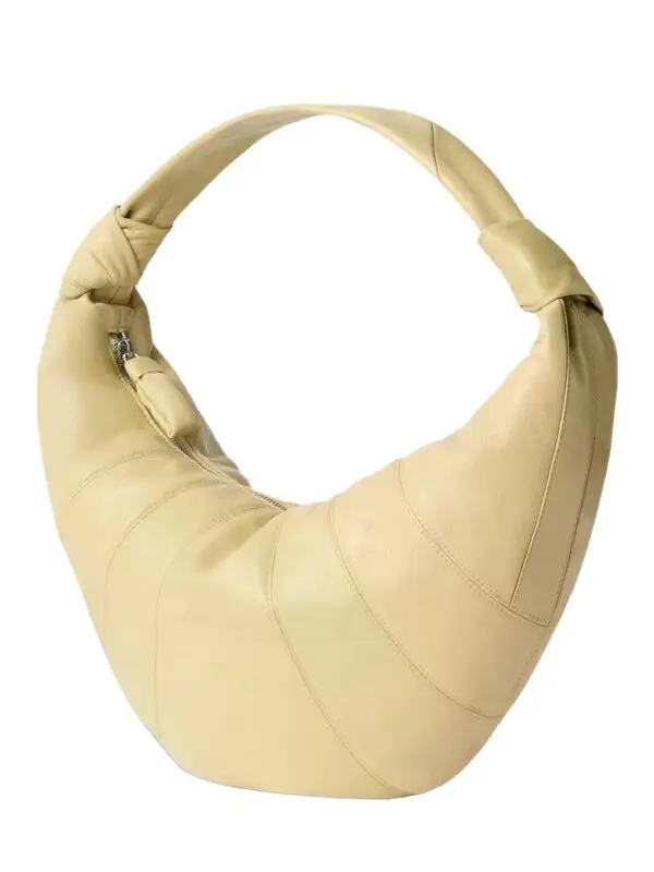 LEMAIRE Fortune Croissant Bag In Leather - Neutrals