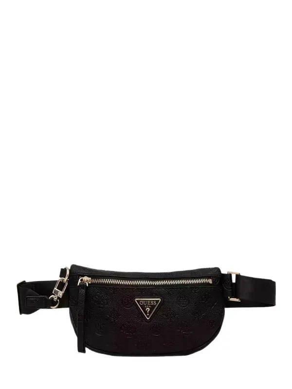 Guess Devon Logo-debossed Belt Bag - Black