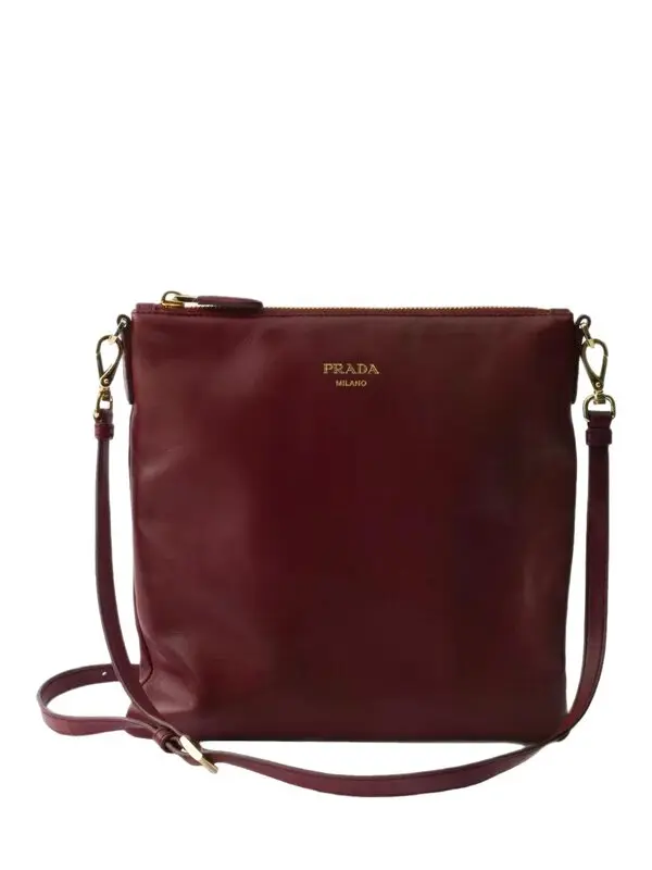 Prada Nappa Leather Mini Shoulder Bag - Red