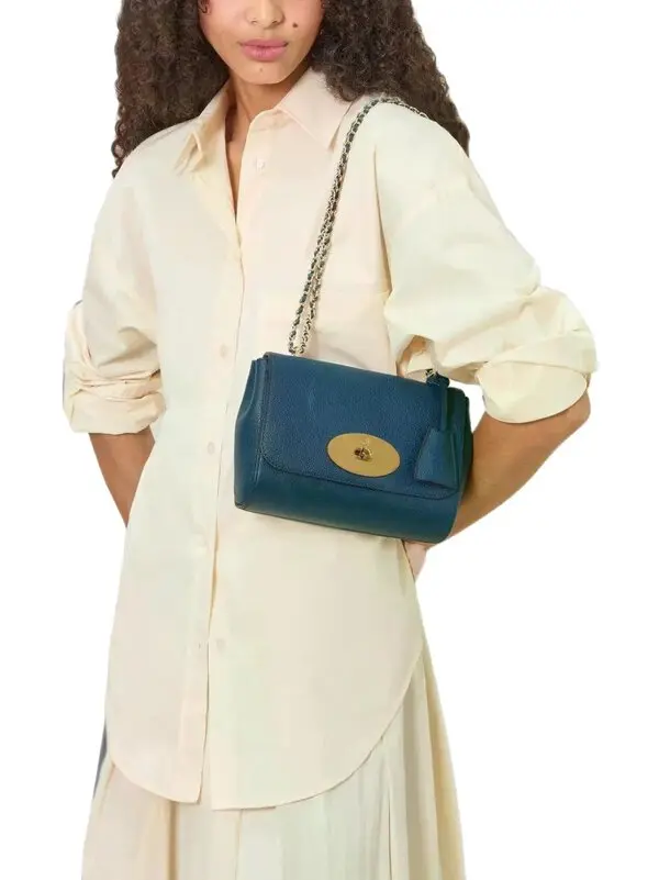 Mulberry Small Lily Grained Shoulder Bag - Blue