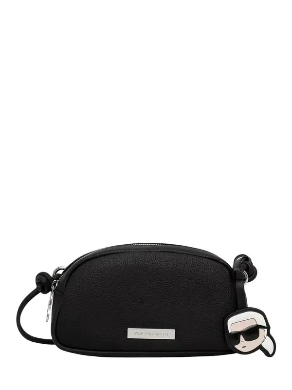 Karl Lagerfeld Logo-plaque Crossbody Bag - Black