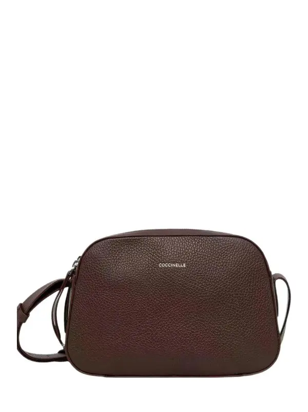 COCCINELLE Grainy Leather Cross Body Bag - Brown