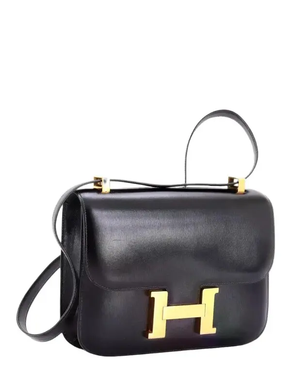 Hermès Constance Bag Box Calf 24 Shoulder Bag - Black