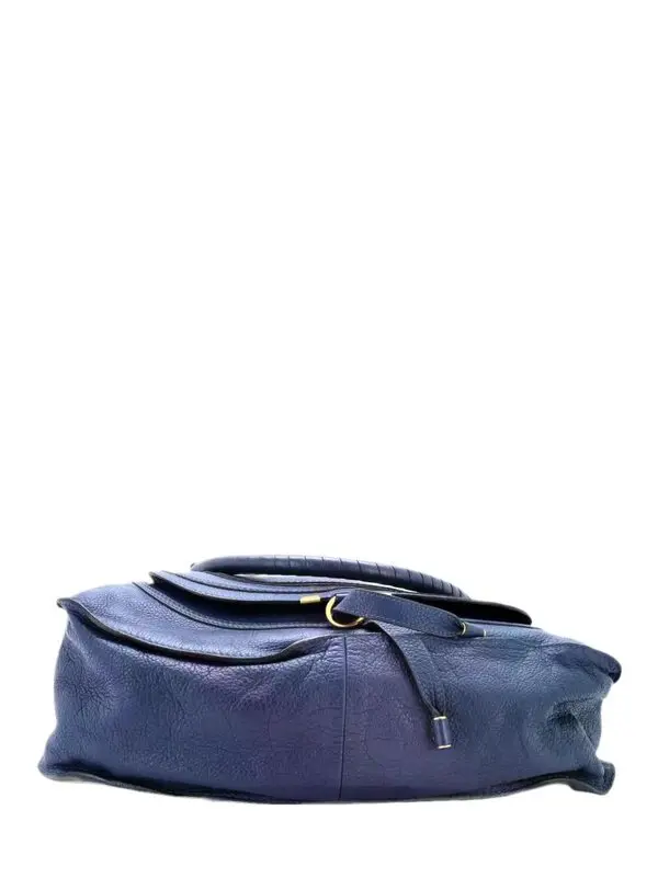 Chloé Marcie Leather Shoulder Bag - Blue