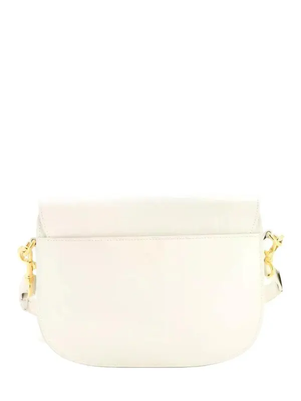 Dior Bobby Flap Bag Leather Medium Crossbody Bag - White