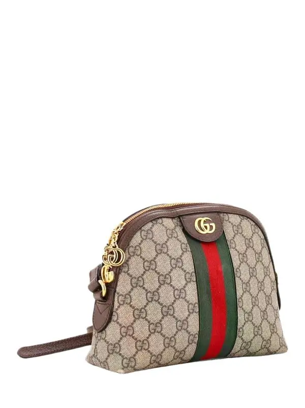 Gucci Ophidia Gg Coated Canvas Shoulder Bag - Brown