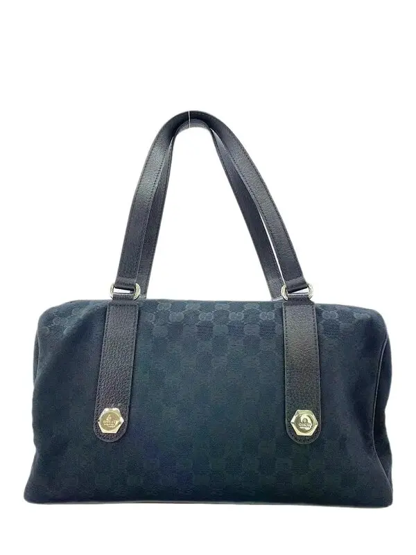 Gucci Gg Supreme Shoulder Bag - Black