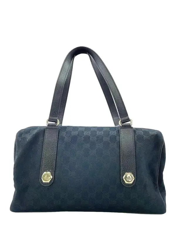 Gucci Gg Supreme Shoulder Bag - Black