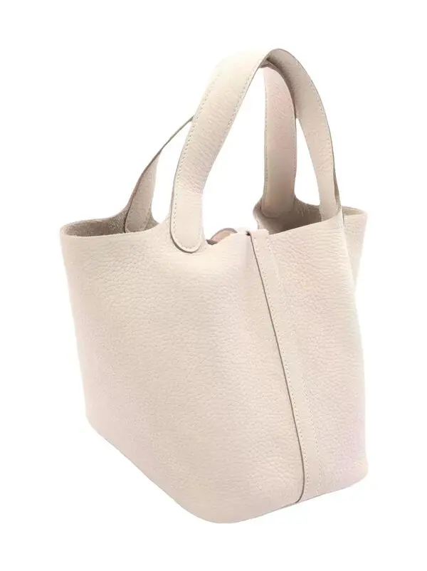 Hermès 2026 Pm Picotin Lock Leather Tote Bag - Neutrals