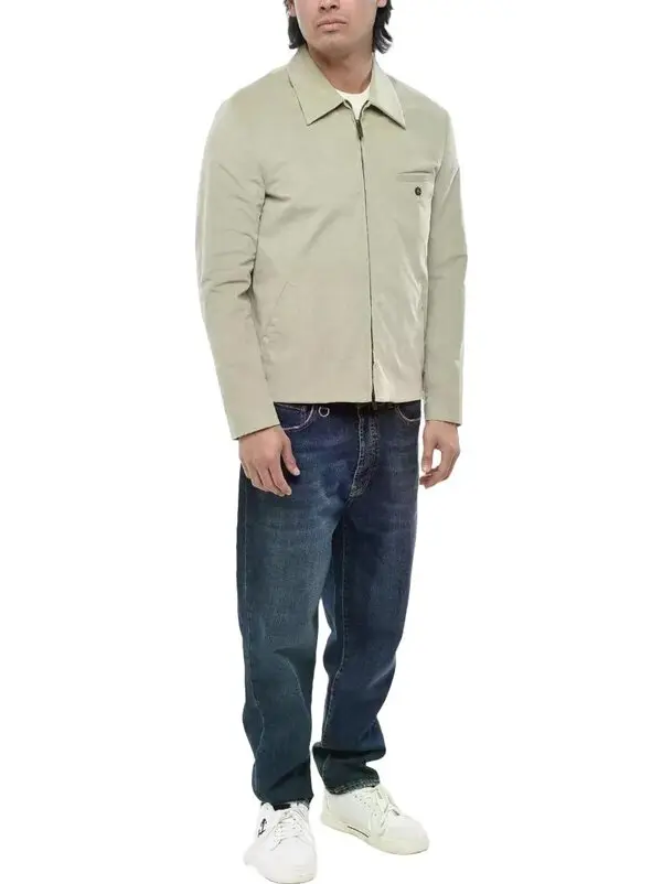PAOLO PECORA Ribbed Velour Jacket - Green