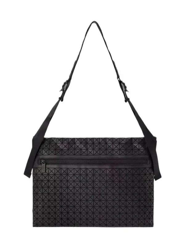 Issey Miyake Geometric-panelled Shoulder Bag - Black