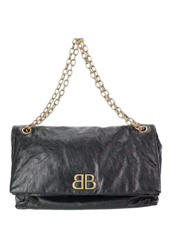 Balenciaga Monaco Chain-strap Shoulder Bag - Black