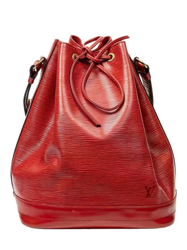 LOUIS VUITTON Noé Leather Bucket Bag - Red