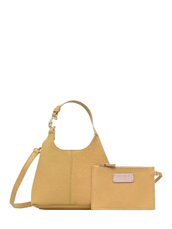 COCCINELLE Small C-easy Leather Tote Bag - Yellow