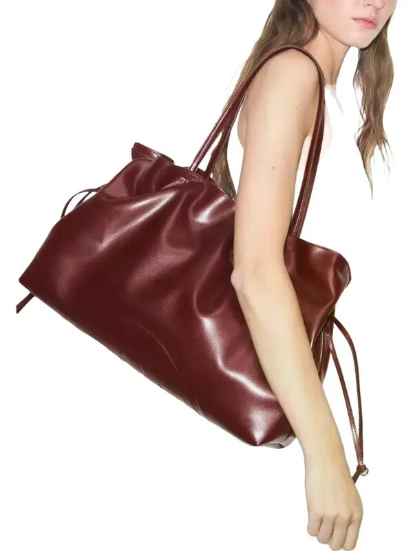 Tory Burch Ella Natuura Drawstring Tote - Red