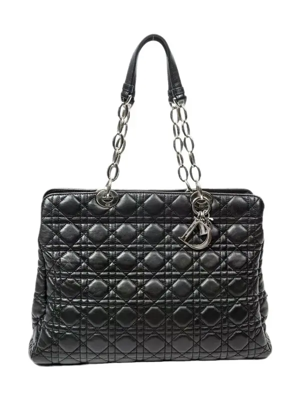 Dior Cannage Soft Tote Bag - Black