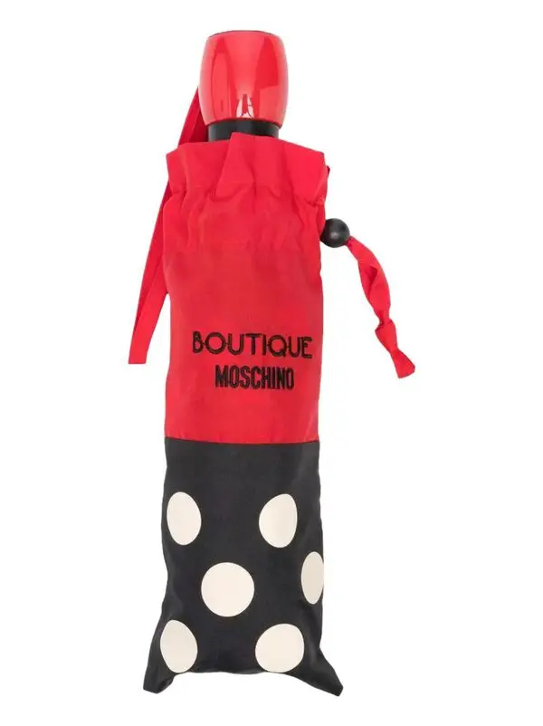 Moschino Polka-dot Umbrella - Red