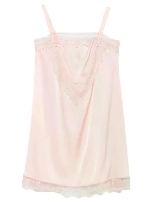 Simone Rocha Lace Trim Mini Dress - Pink