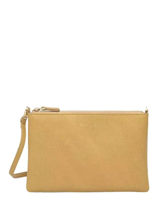 COCCINELLE Mini Grained Leather Crossbody Bag - Yellow