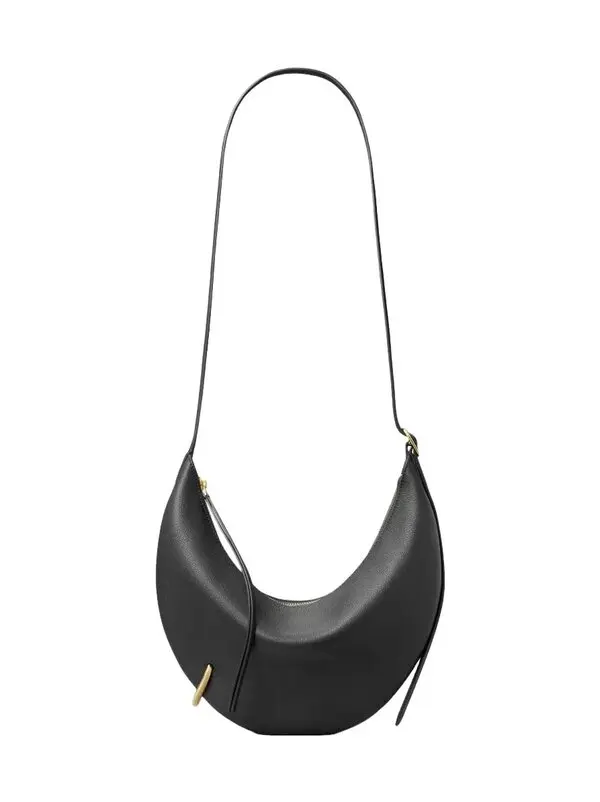 Tory Burch Pierced Leather Crossbody Bag - Black