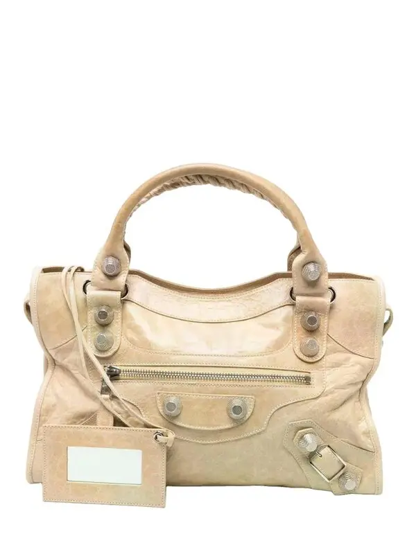Balenciaga 2000s Le City Leather Tote Bag - Neutrals