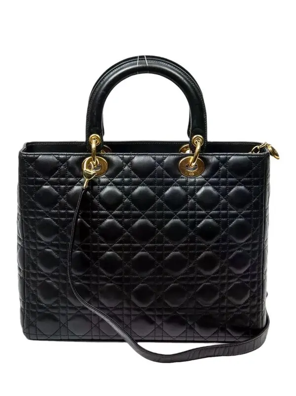 Dior Lady Tote Bag - Black