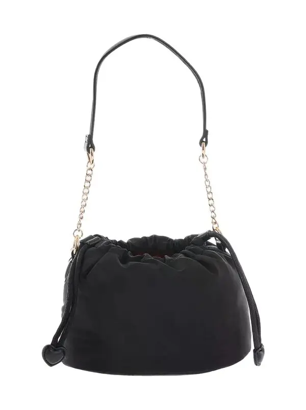Moschino Logo-plaque Bucket Bag - Black