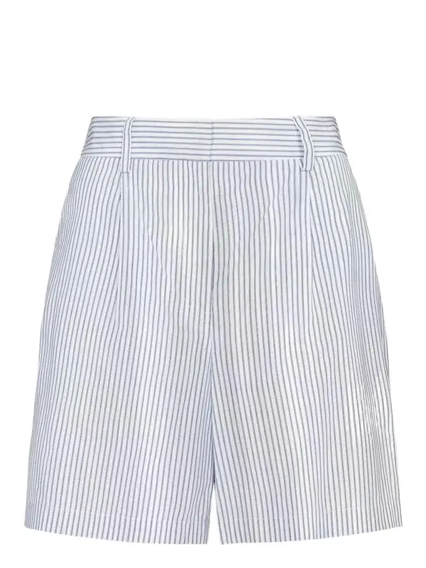 TWP Henry Striped Shorts - White