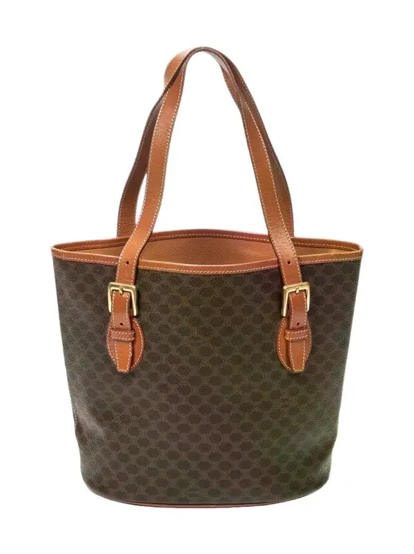 Celine Macadam Bucket Shoulder Bag - Brown