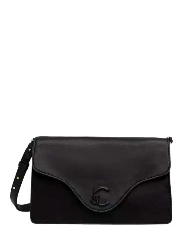 COCCINELLE Logo-embossed Leather Tote Bag - Black