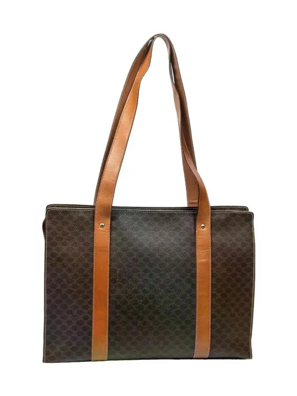 Celine Macadam Pattern Tote Bag - Brown