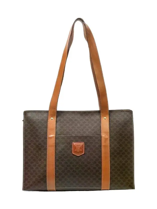 Celine Macadam Pattern Tote Bag - Brown