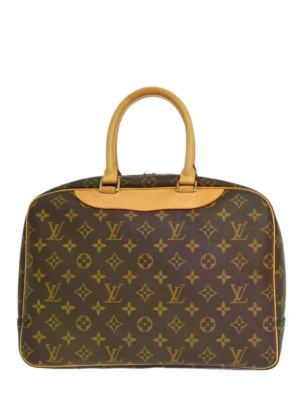 LOUIS VUITTON Monogram Deauville Handbag - Brown