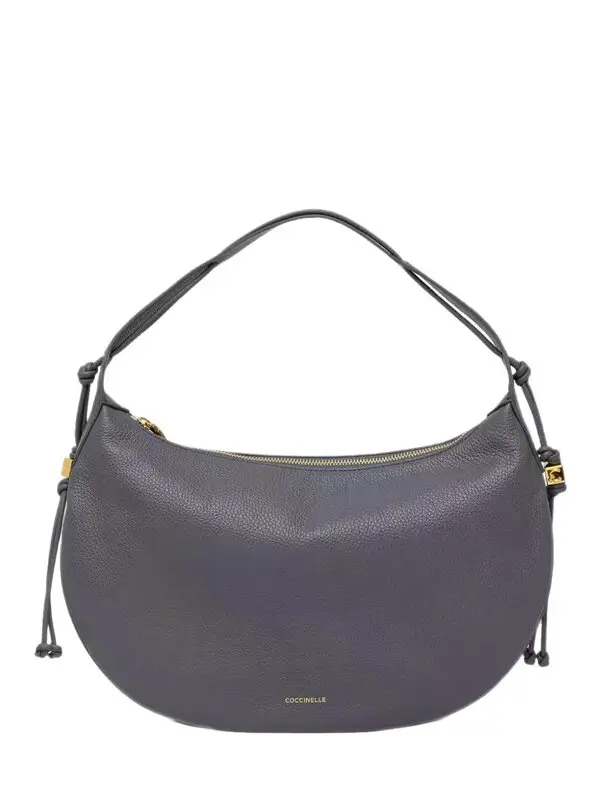 COCCINELLE Medium Grained Shoulder Bag - Grey
