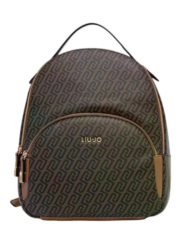 Liu Jo Monogram Print Backpack - Brown