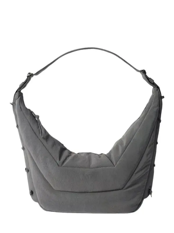 LEMAIRE Large Soft Game Bag In Nylon Canvas - Grey