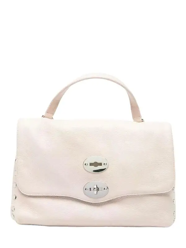 ZANELLATO Postina Stud-embellished Leather Tote Bag - Neutrals