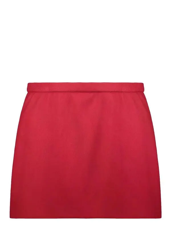 Red Valentino High-waisted Twill Skort - Red