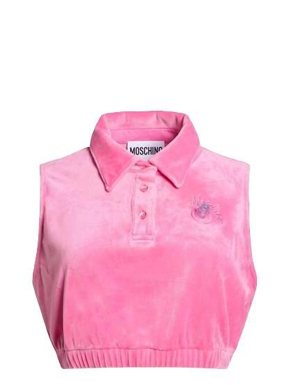 Moschino Sleeveless Polo Shirt - Fuchsia