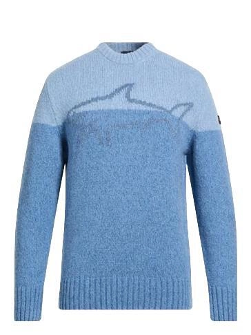 Paul & Shark Virgin Wool And Nylon Mélange Crewneck Sweater - Blue